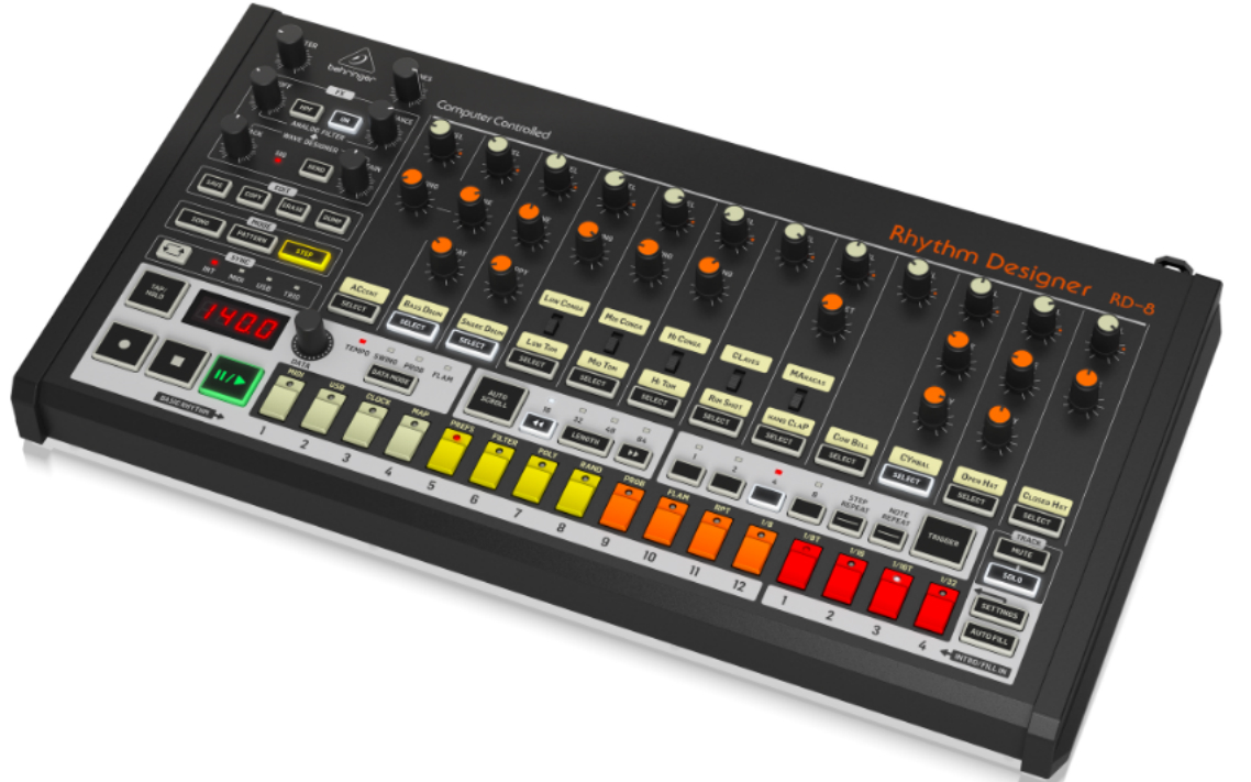話題のTR-808クローンBehringer「RD-8」、ユーザー向けクイックチュートリアル動画が公開! | block.fm
