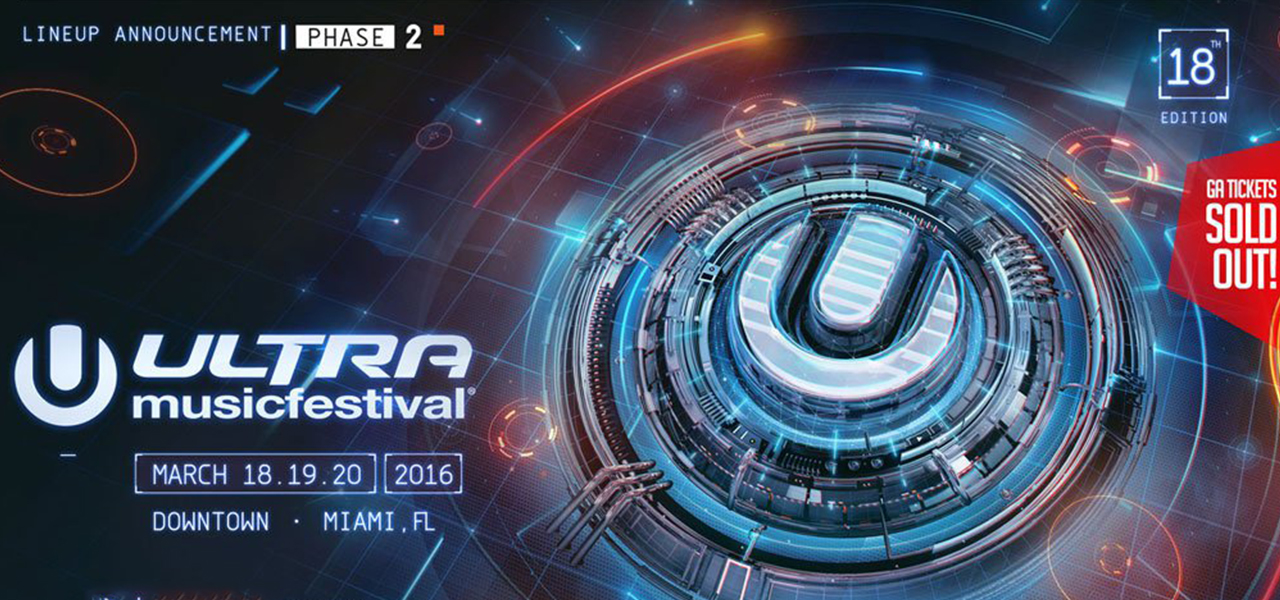 ULTRA MIAMI 2016の第2弾ラインナップ発表。Deadmau5や、日本からはなんとTJO,KSUKEが参戦 | block.fm